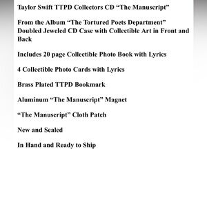 Taylor Swift | Media | Taylor Swift Ttpd Collectors Edition Deluxe Cd ...